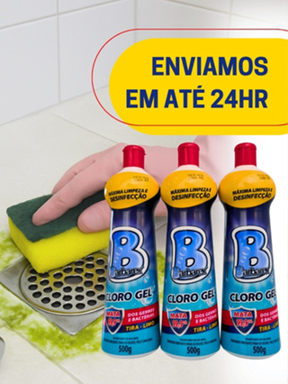 Cloro Gel Barbarex Limpeza Pesada Tira Limo Multiuso Extra Forte Kit ...