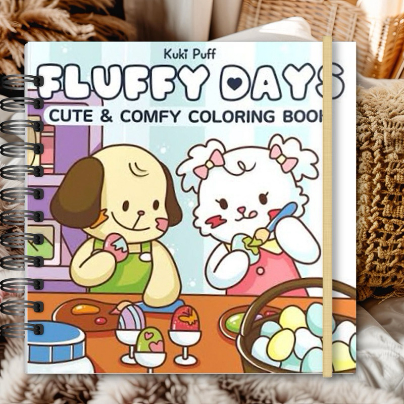 Livro de Colorir Fluffy Days - 18x18cm | Shopee Brasil
