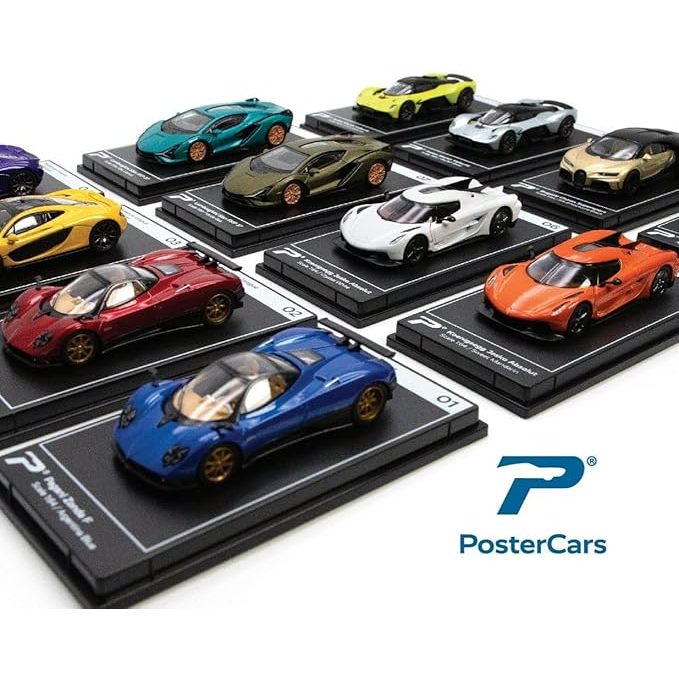 Miniatura carrinho colecionaveis PosterCars 1/64 escolha seu modelo ...