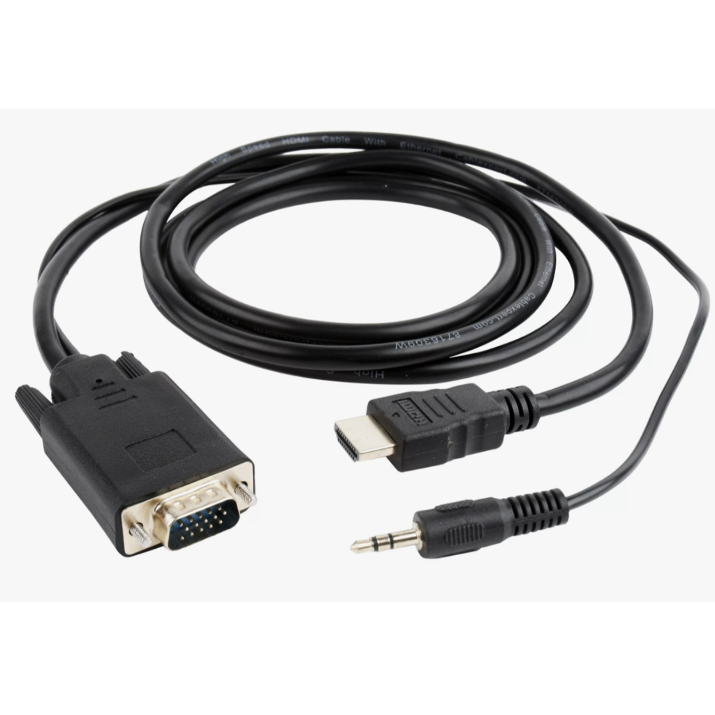 Cabo Conversor Hdmi Macho Para Vga Macho 1.50 Metros Banhado GRASEP ...