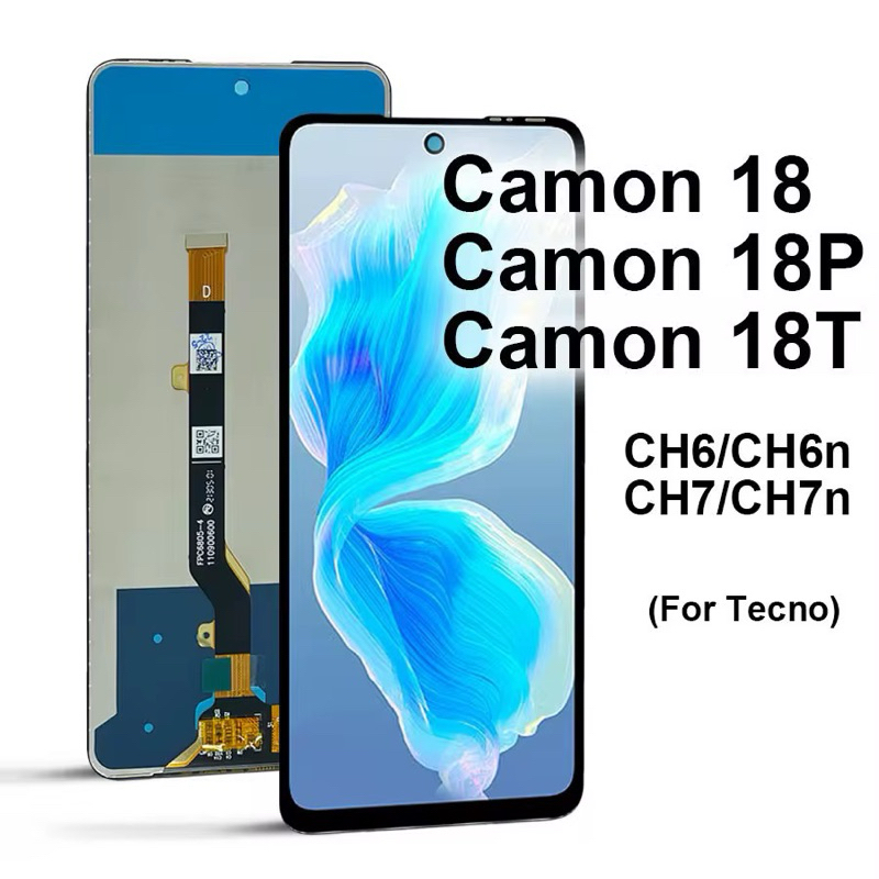 Tela display frontal compatível Tecno Camon 18 / Camon 18P / Comon 18T ...
