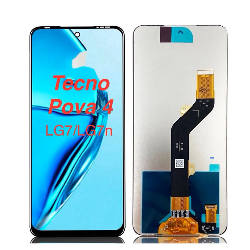 Tela display frontal compatível Tecno Pova 4 / LG7 LG7n | Shopee Brasil