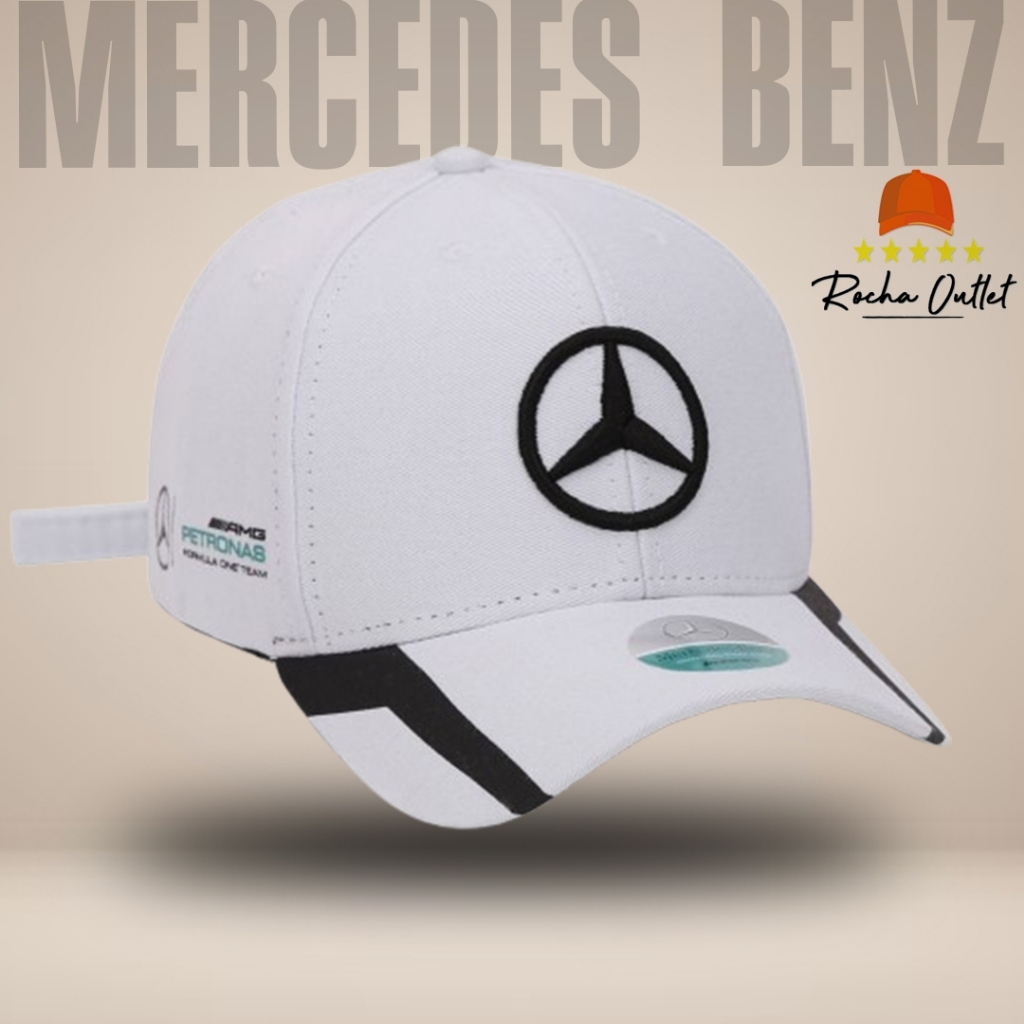 Boné Mercedes Benz F1 Masculino Aba Curva Ajustável | Shopee Brasil