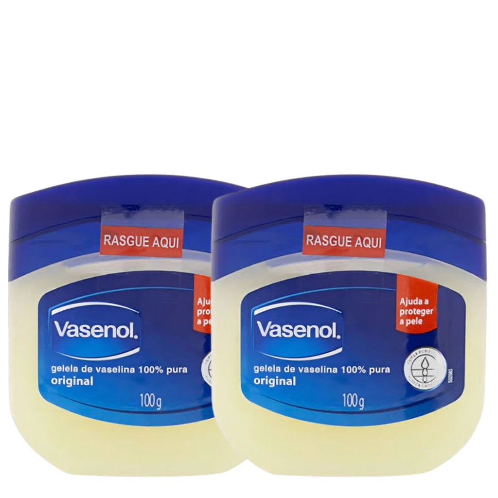 kit 2 x Geleia De Vaselina 100% Pura Original Vasenol Pote 100g ...