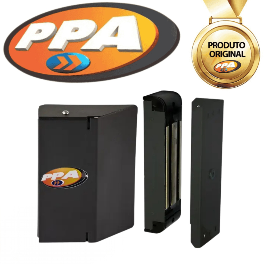 Kit Completo Fechadura Eletromagnética P200 Portas 200kg PPA | Shopee Brasil