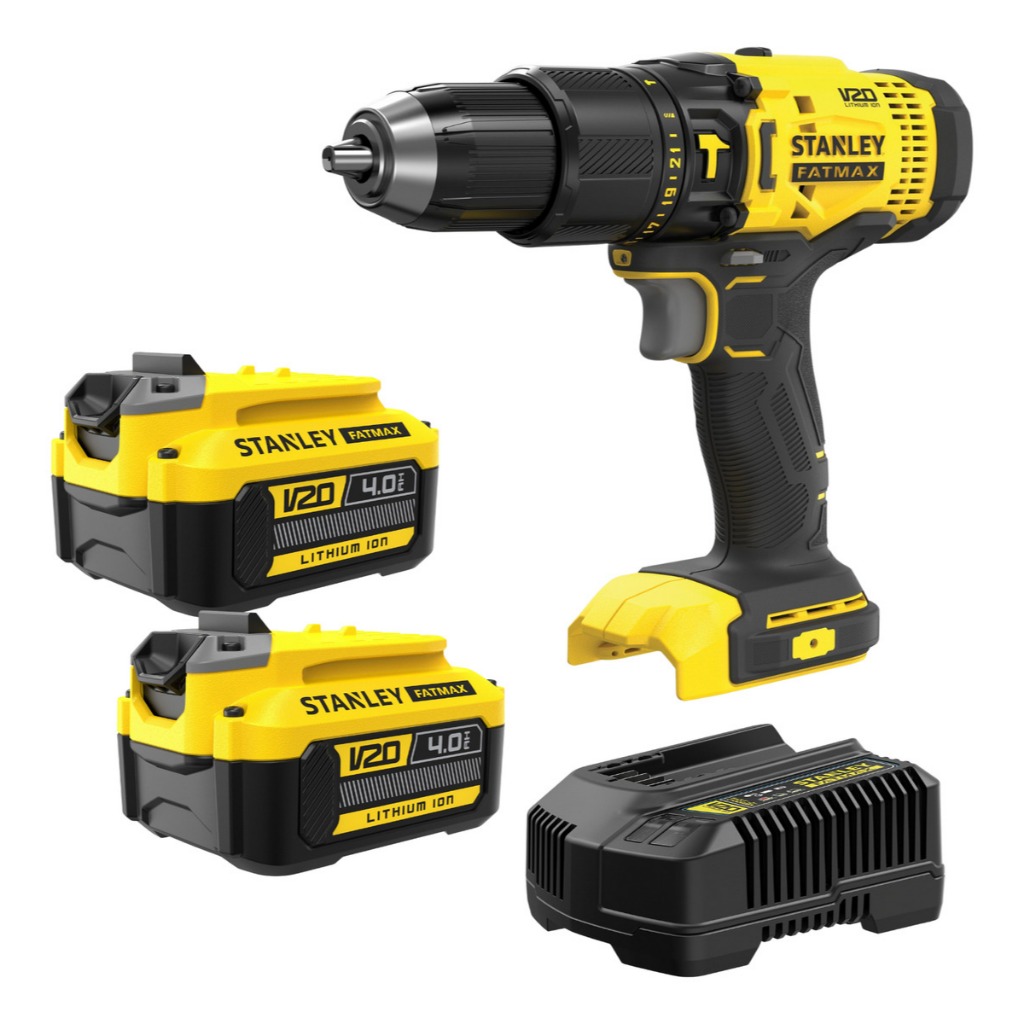 Furadeira Parafusadeira De Impacto Stanley Scd711 1/2" (13mm) 20v Com 2 ...