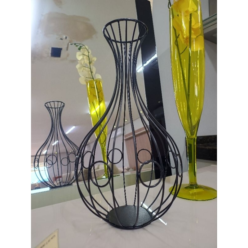 Vaso aramado argola preto | Shopee Brasil