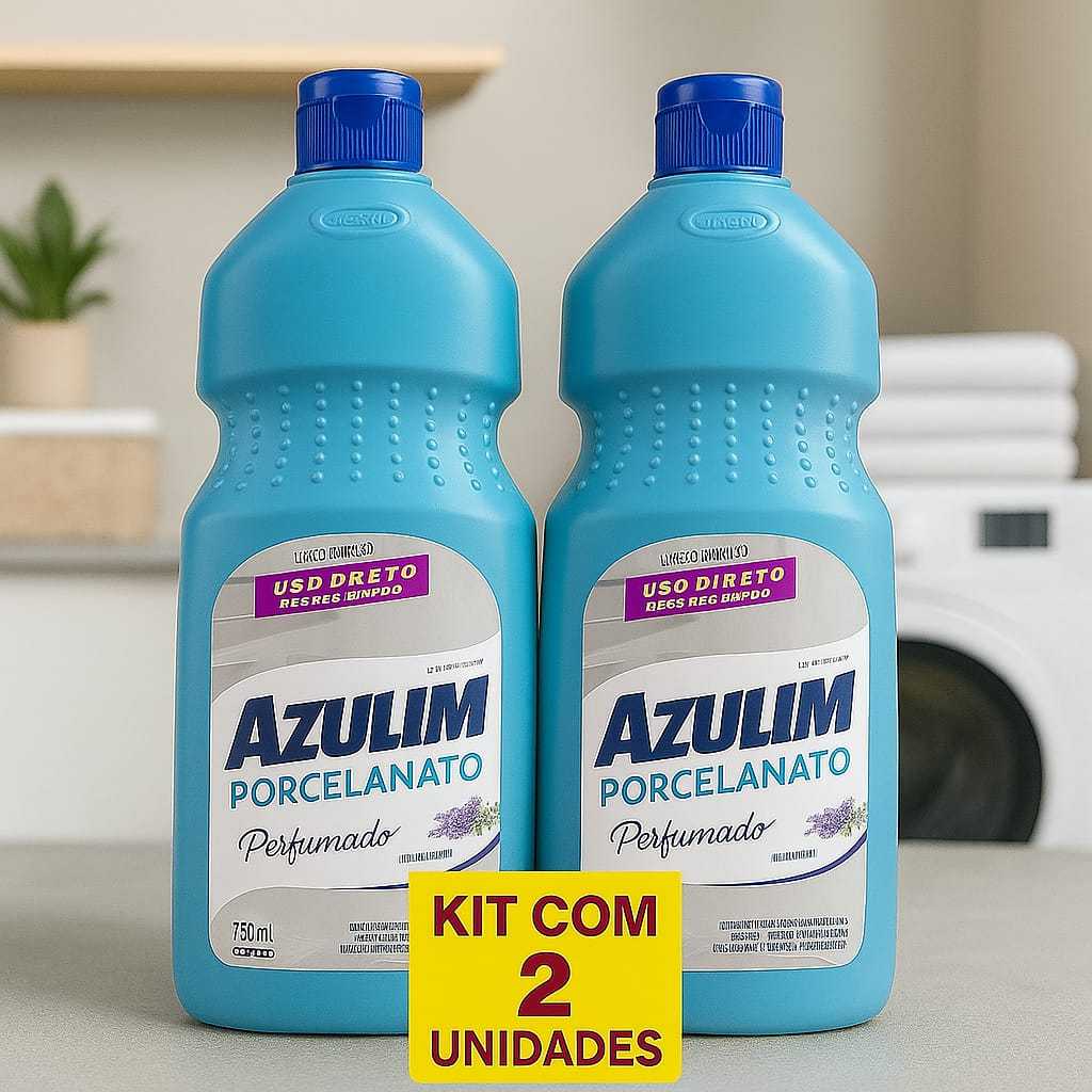 kit 2 Unidades Azulim Porcelanato750ml limpeza Profunda Perfume ...