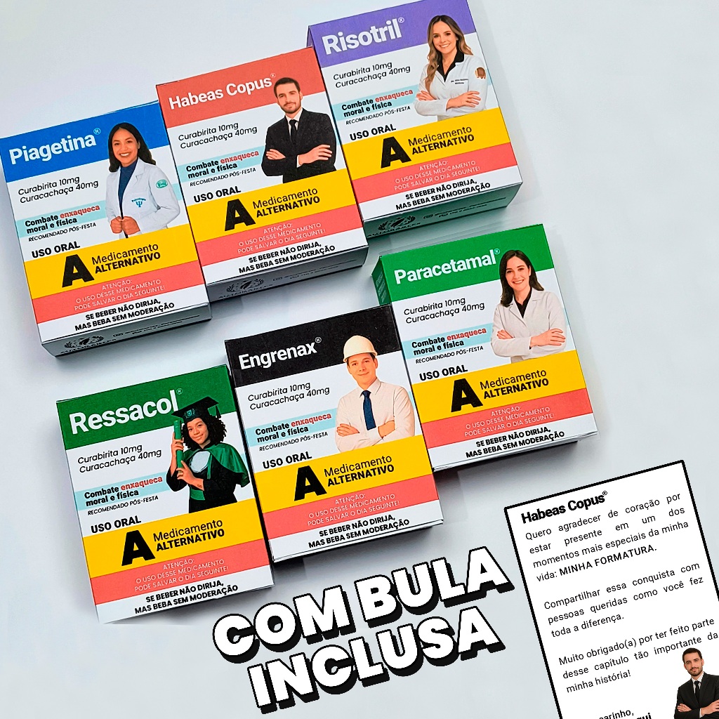 Kit Ressaca PERSONALIZADO para Formatura, Medicina, Engenharia, Direito ...