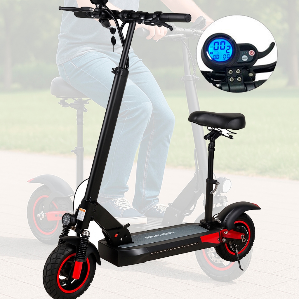 Patinete Elétrico com Banco Scooter com Assento Motorizado 500w Com ...