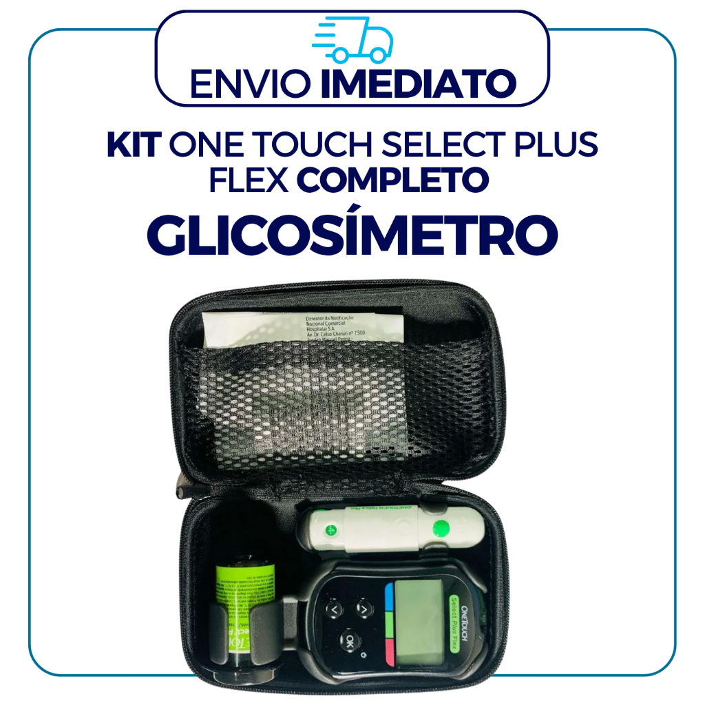 Kit One Touch Select Plus Flex Completo Glicosímetro | Shopee Brasil
