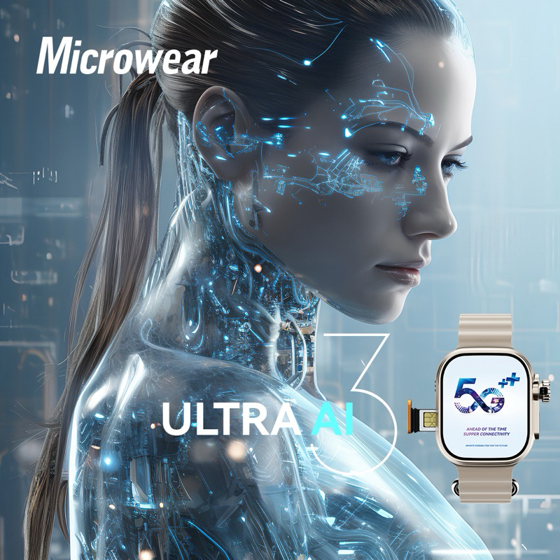 Smartwatch 5G+ Ultra AI 3 Com Chip 2GB De RAM - 16GB de Memória - A ...