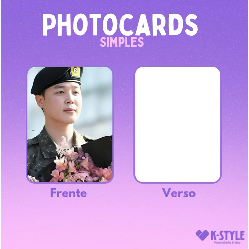 Photocards, Fanmade, Uma Faces, BTS, Jimin, Personalizados (leia a ...