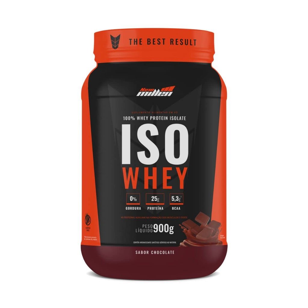 Whey Protein Isolado New Millen Iso Whey 900g Pote | Shopee Brasil