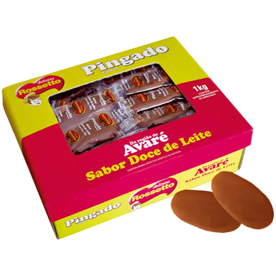 Doce de Leite Pingado Rossetto 1kg C/50 Unid 20g cada | Shopee Brasil