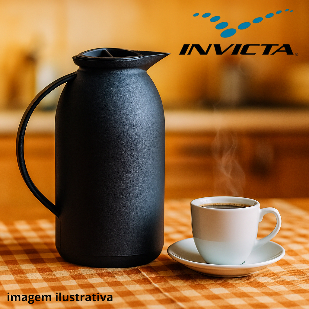 Garrafa para Café / Àgua VG - Invicta Preto /Vacumm Bottle Invicta ...