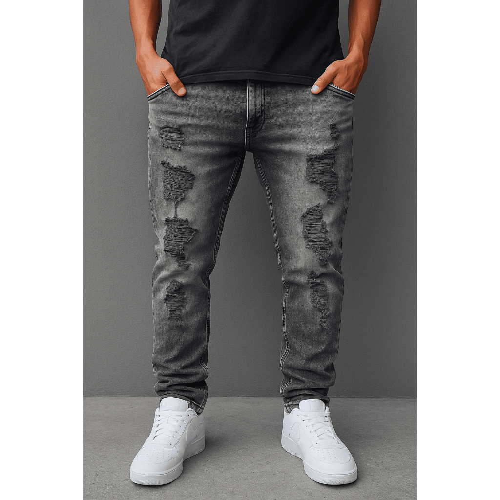 Calça jogador jeans dazzling masculina skinny do tamanho 36 ao 52 envio ...