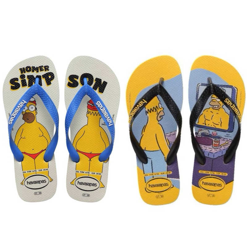 Chinelo Havaianas Simpsons 35/36 ao 45/46 Original ® | Shopee Brasil