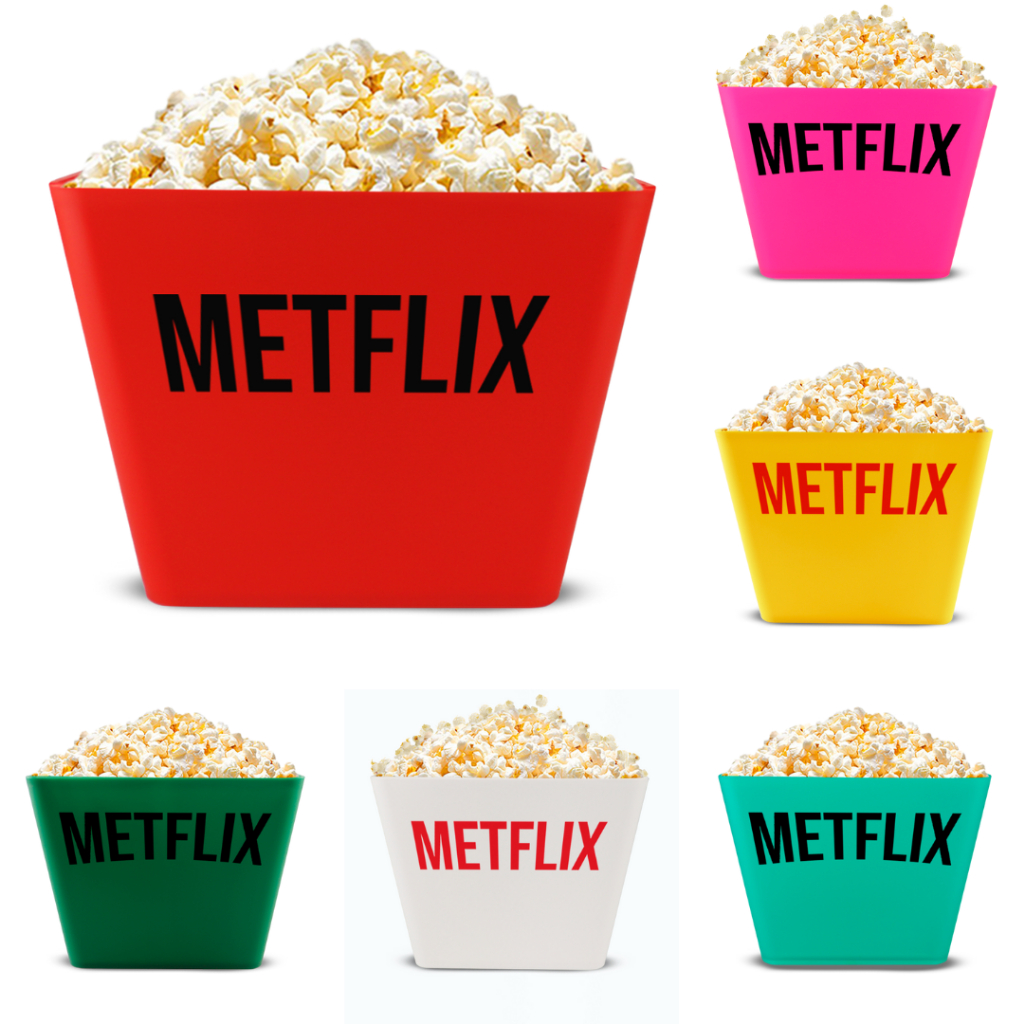 Balde ECO de Pipoca 5L Netflix METFLIX (escolha) | Shopee Brasil