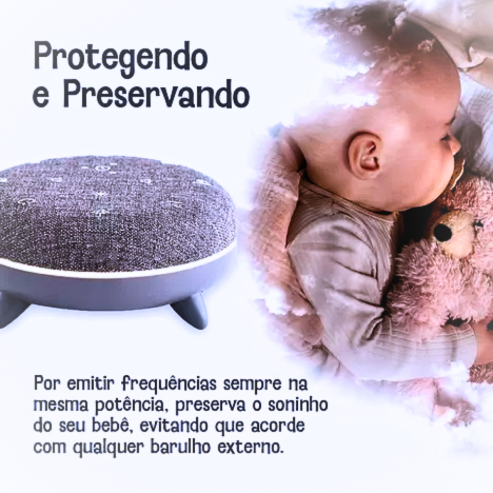 Caixa De Som Ruido Branco Sons da Natureza Sono Relaxante 20W Luz LED ...