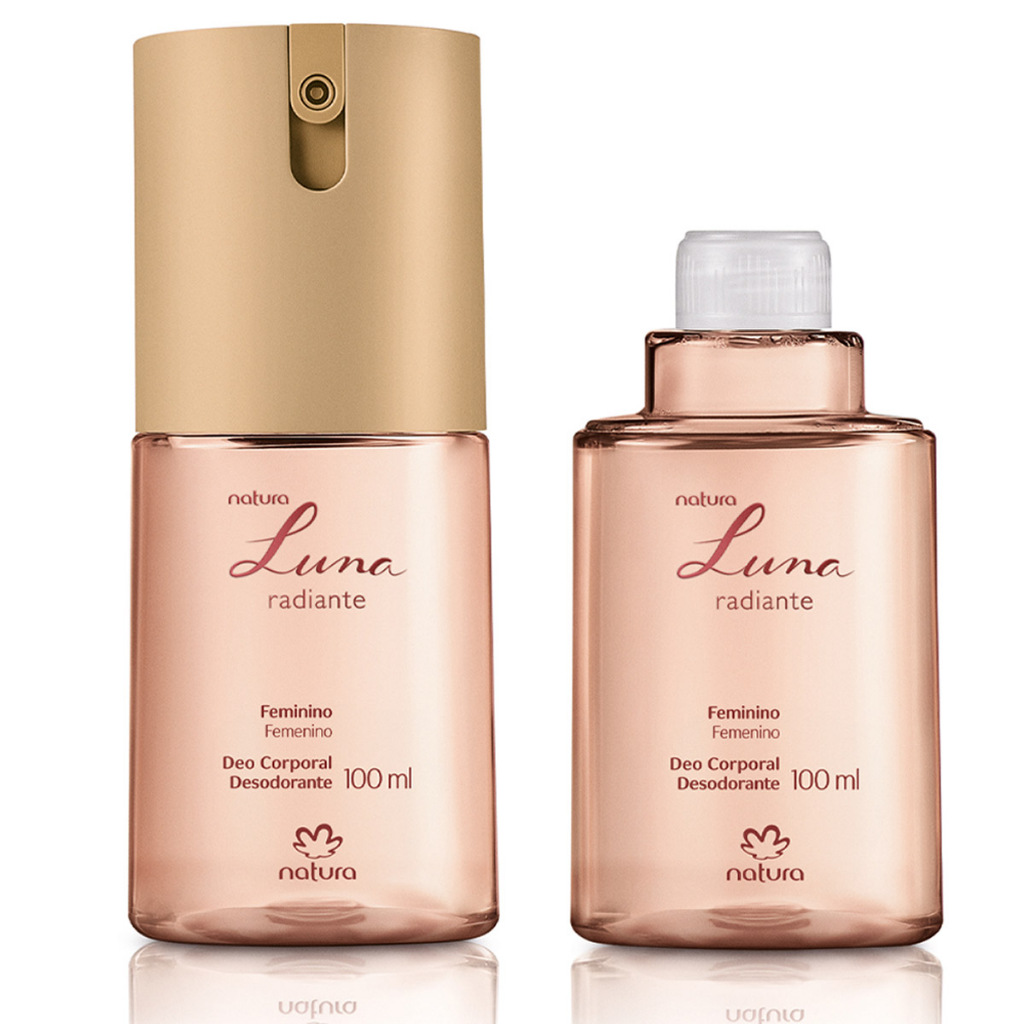 Deo + Refil Deo Corporal Desodorante Spray Feminino Luna Radiante 100ml ...
