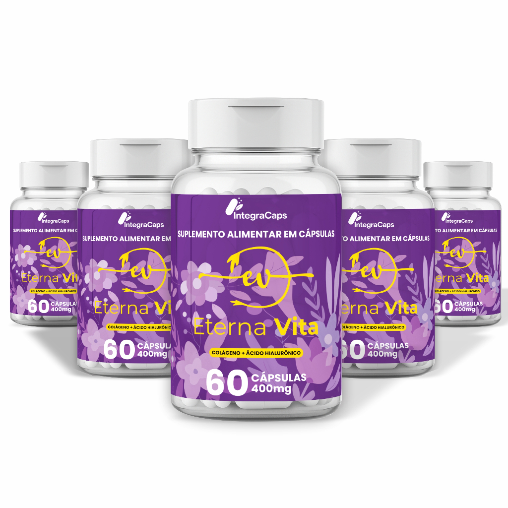 Pague 4 leve 5 - Eterna Vita - 300 Capsulas - Envio imediato | Shopee ...