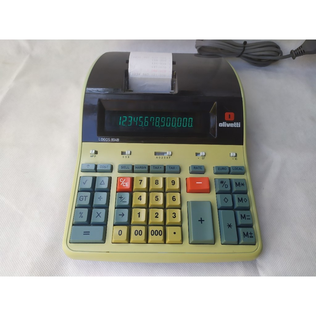 Calculadora Olivetti Logos 804B. #1. | Shopee Brasil