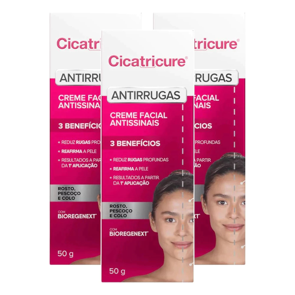 Cicatricure Creme Facial Antissinais 50g Antirrugas Original | Reduz ...