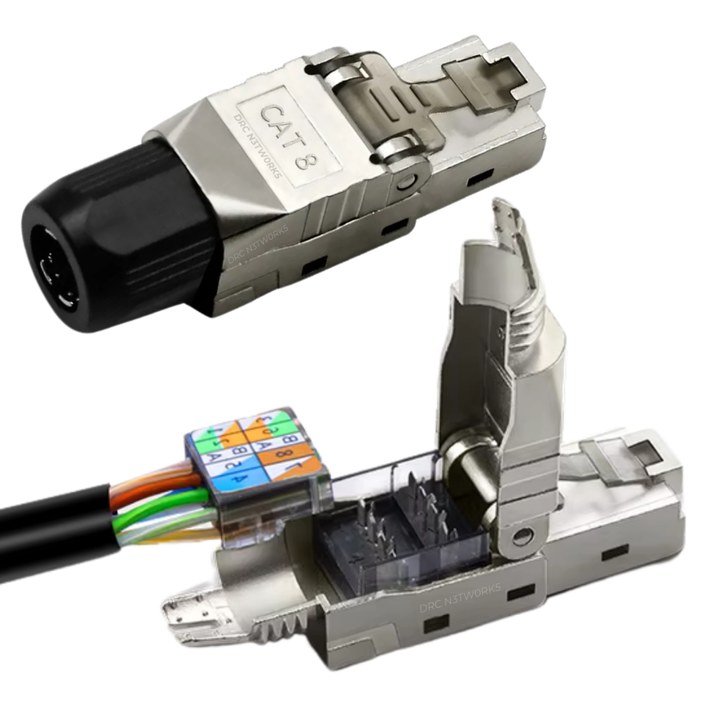Conector Rj45 Cat8 Blindado Industrial Conector Rj45 Conector Ethernet ...