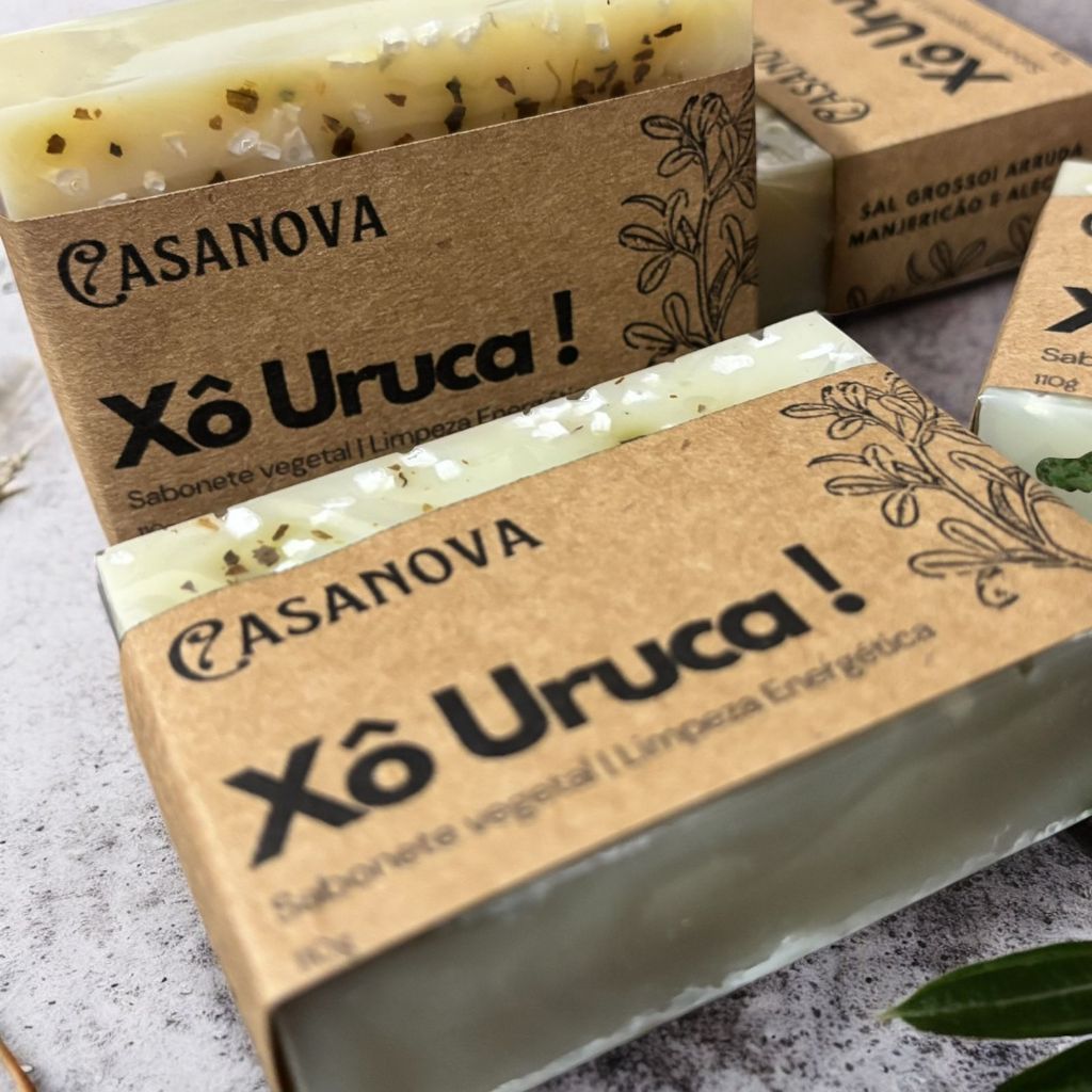 Sabonete Glicerinado de Ervas e Sal Grosso Xô uruca - Descarrego ...