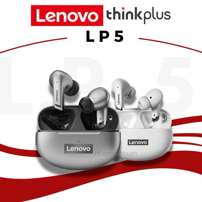 Fone sem fio, Bluetooth Lenovo LP5/PRO – Som Potente, Bateria 20h, Treino e Jogo. Original ...