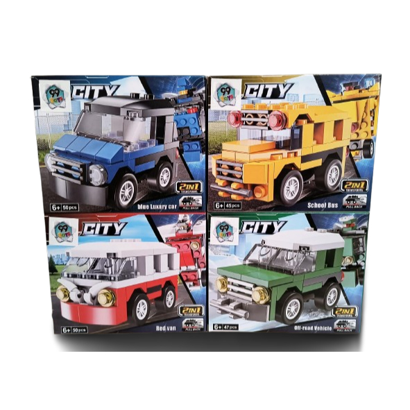 Bloco de Montar Cars City 2 em 1 da 99 Toys Com 192 Peças | Shopee Brasil