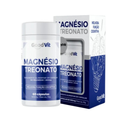 Good Vit Magnésio + Treonato Suplemento alimentar 60 cápsulas | Shopee ...