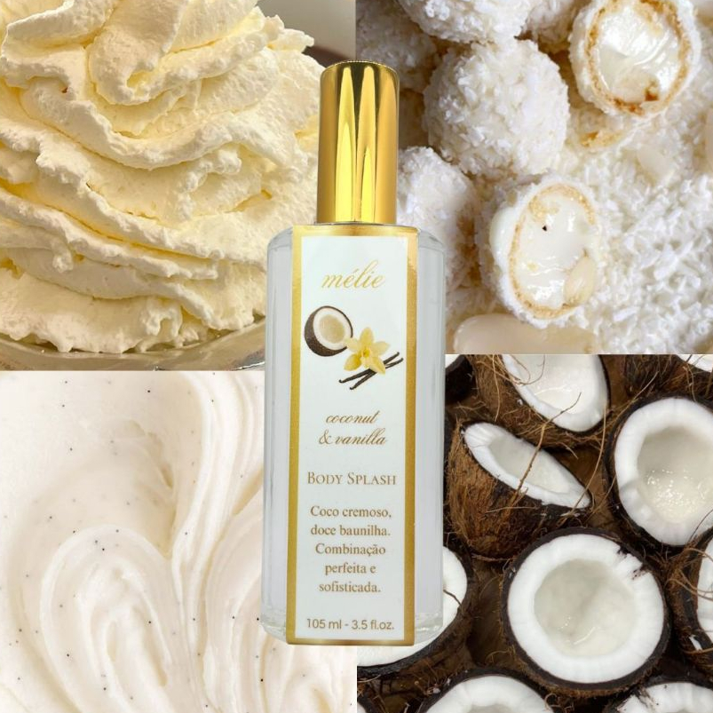 Body Splash Coconut & Vanilla - 105 ml | Mélie | Shopee Brasil