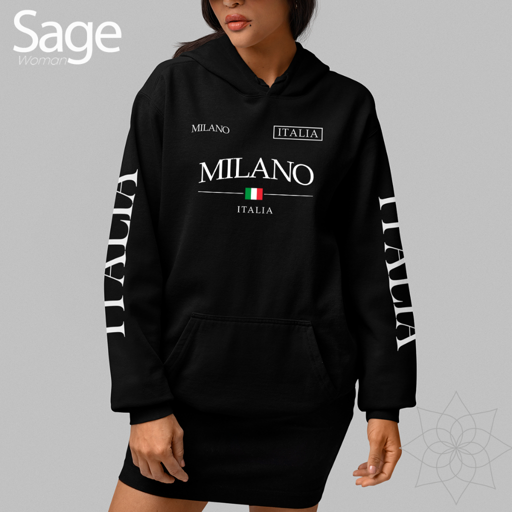 Moletom Canguru Blusa De Frio Unissex Milano Italia Moda Gringa ...