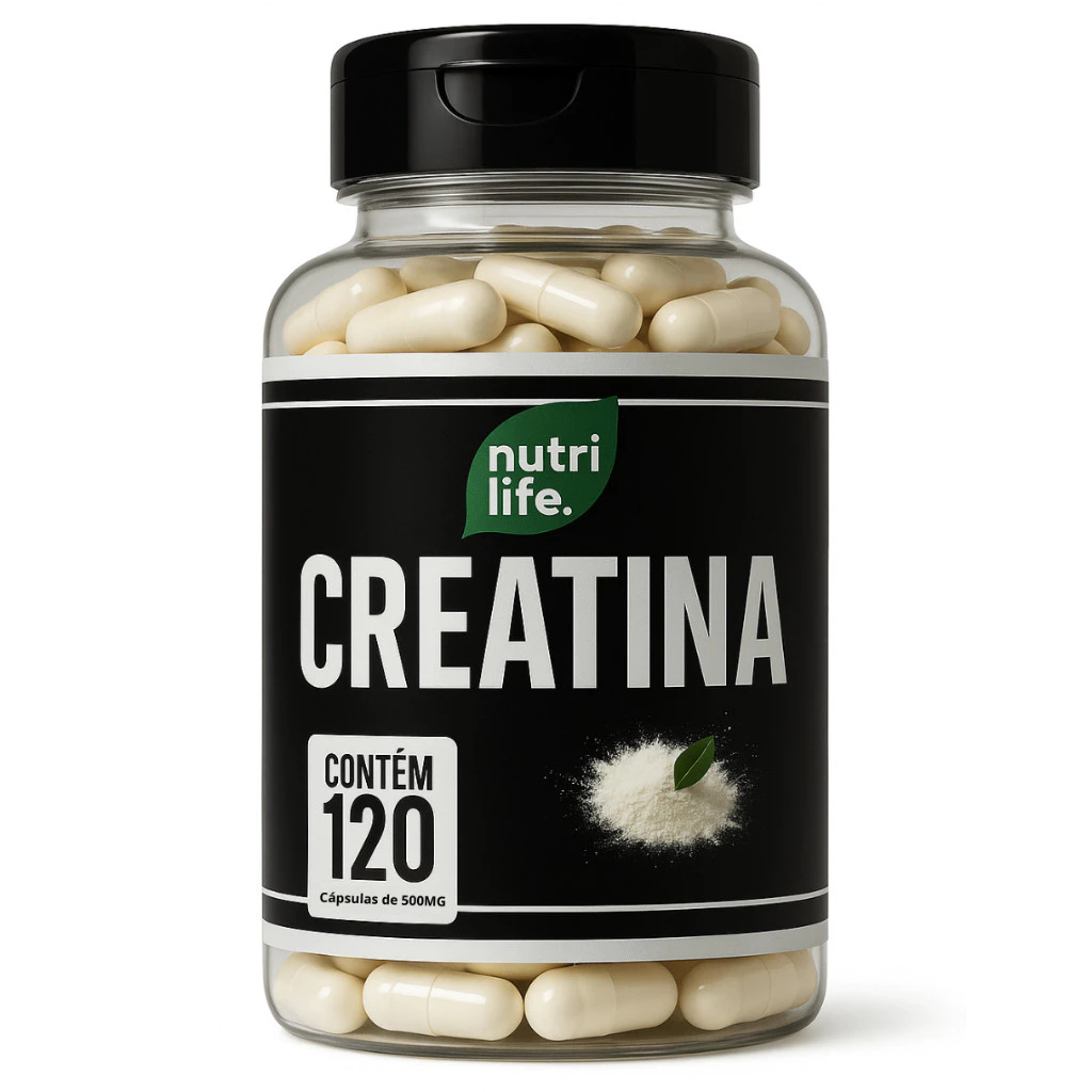 01 un Creatina 120 capsulas 500mg - NutriLife | Shopee Brasil