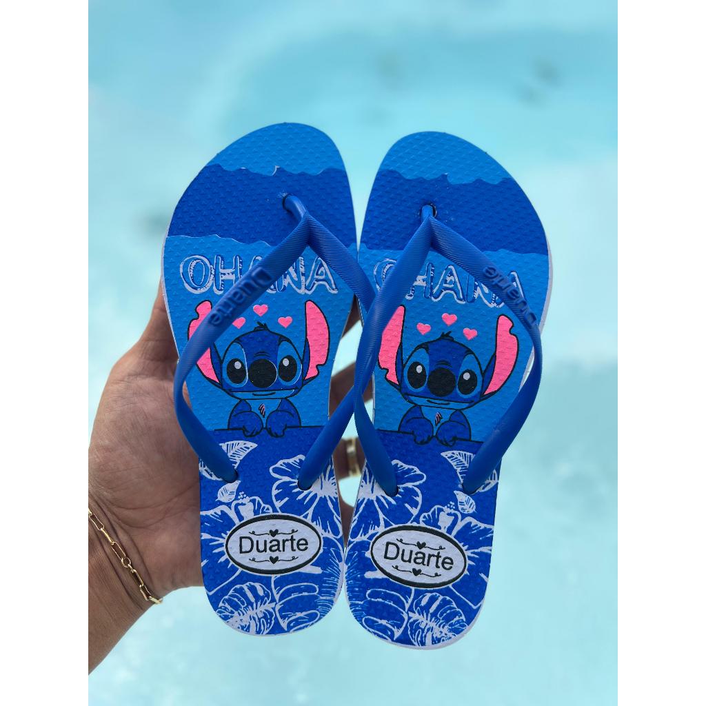 Chinelo Sandália Feminino Stitch Primavera Verão Leve Macio Promocao ...