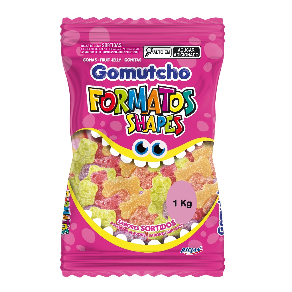 BALA GOMA GOMUTCHO URSINHOS 1KG - SABORES SORTIDOS | Shopee Brasil