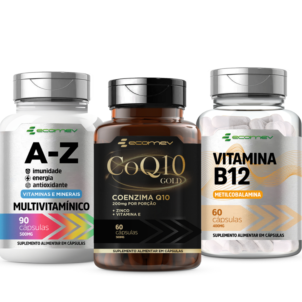 Coenzima Q10 Gold + Multivitaminico Az + B12 Metilcobalamina | Shopee Brasil