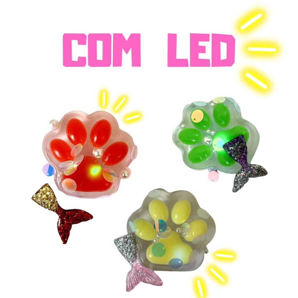 Novidade! Taba squish fofo para aperto antiestresse com LED - para todas as idades | Shopee Brasil