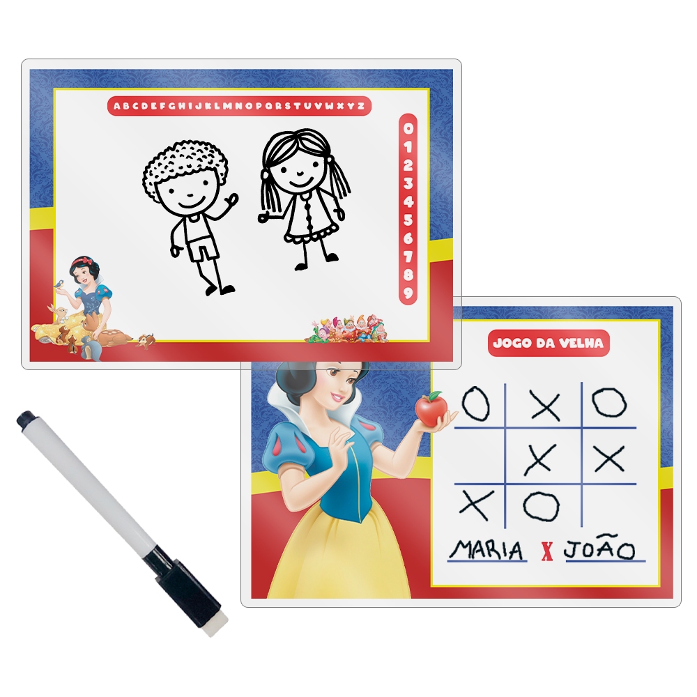 50 UNIDADES LEMBRANCINHA LOUSA MÁGICA QUADRO BRANCO INFANTIL TEMA ...