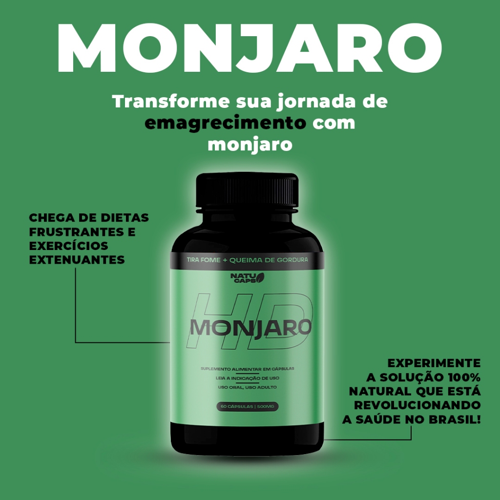 Monjaro HD - 60 Cápsulas - Fórmula Avançada. | Shopee Brasil