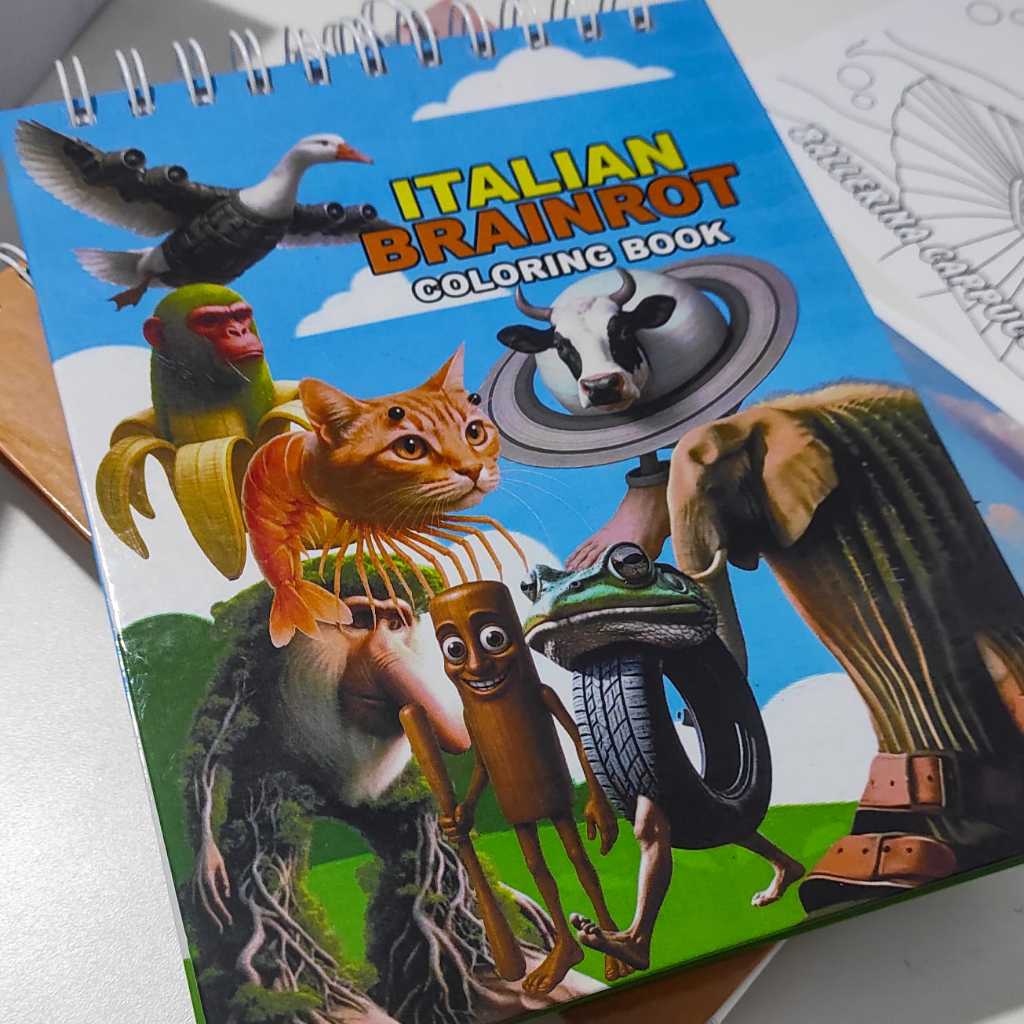 LIVRO PARA COLORIR ITALIAN BRAINROT MEMES COLORBOOK CAPA DURA | Shopee ...