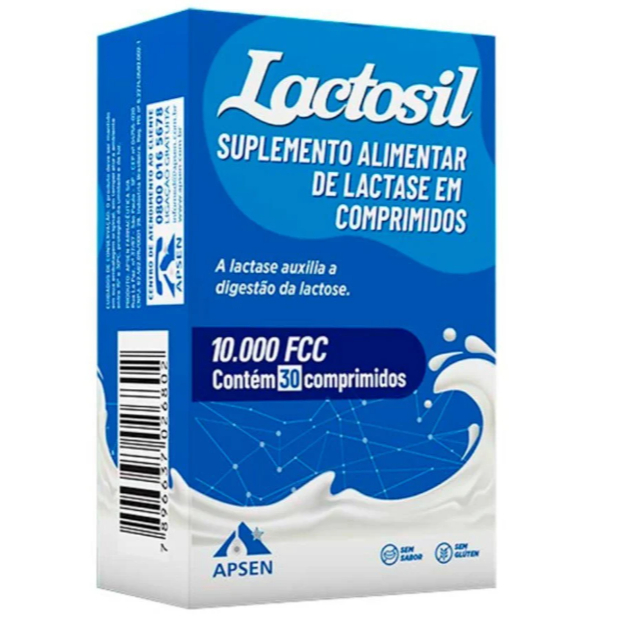 Lactosil 10.000 FCC c/30 comp Suplemento Alimentar de LACTASE Apsen ...