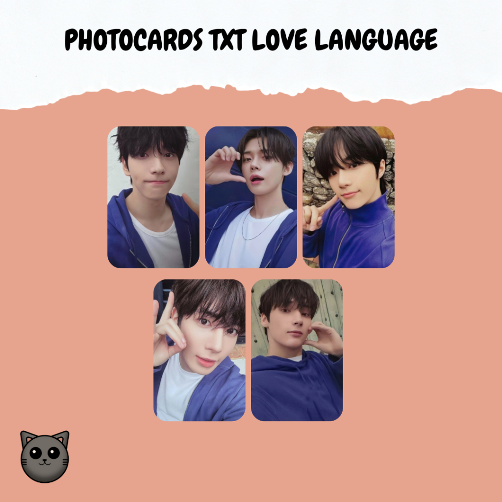 PHOTOCARDS FANMADE TXT LOVE LANGUAGE (ALBUM E BENEFITS) | Shopee Brasil