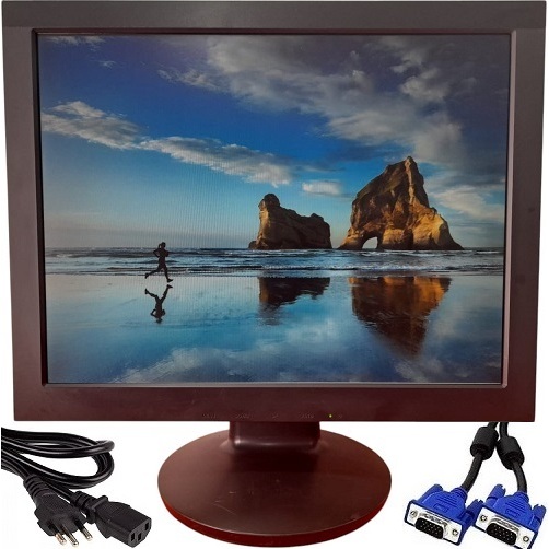 Monitor de 15 Polegadas 3 Meses Garantia Cabo VGA Energia NF Com ...