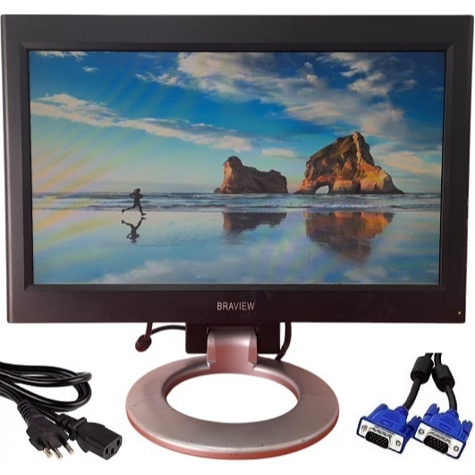 Monitor de 15 Polegadas Garantia 3 Meses Cabo VGA Energia NF Com ...