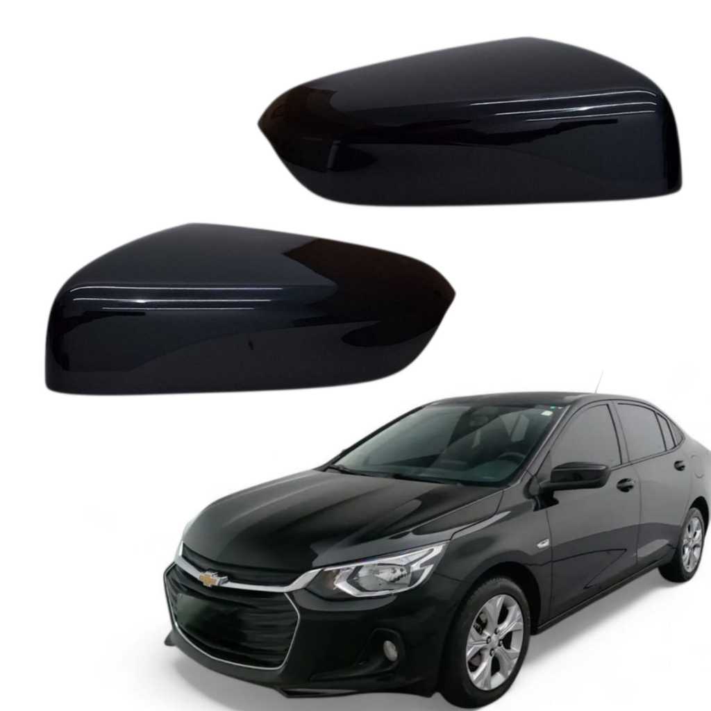 Par Capa Retrovisor Chevrolet Onix Plus 2020 2021 2022 2023 2024 2025 Preto Original | Shopee Brasil