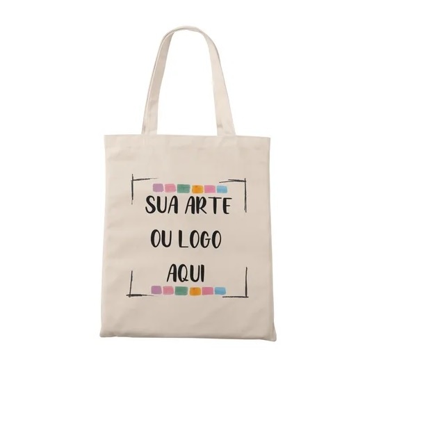 Kit 2 Ecobag Bolsa Sacola Ecológica Personalizada 35x35cm | Shopee Brasil