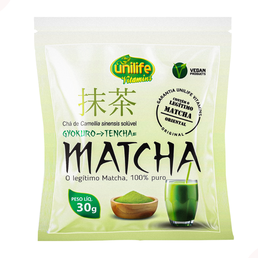 Matcha Puro Envelope 30Gr. Solúvel Produto Legitimo Premium Chá em pó ...